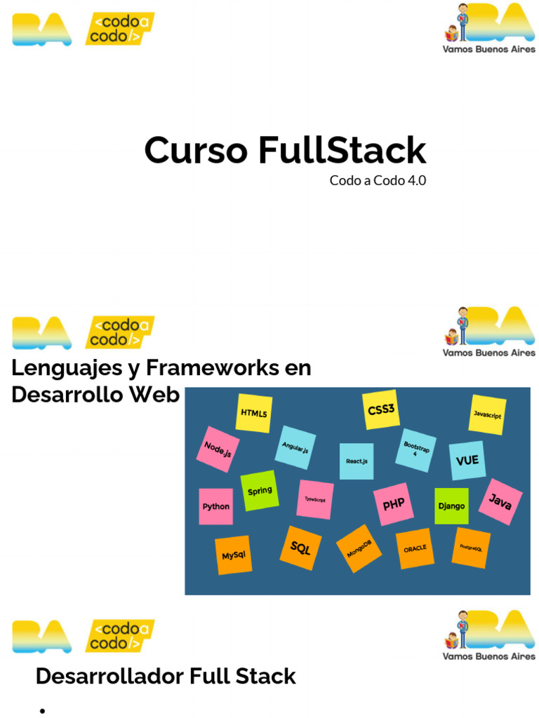 FullStack y Aplicaciones Web | PDF