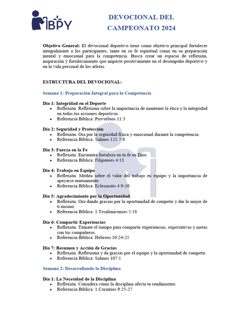 Devocional 2024 | PDF