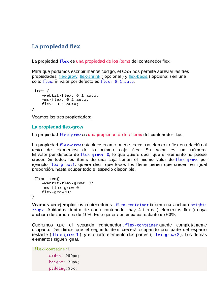 La Propiedad Flex | PDF