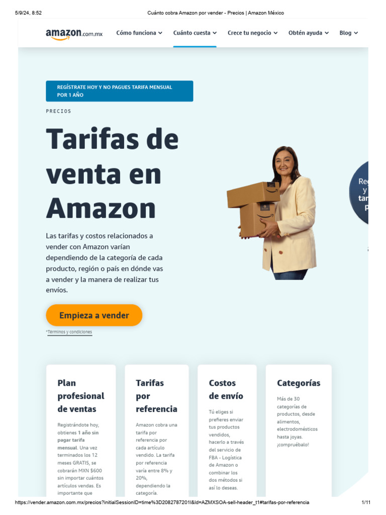 Cuánto Cobra Amazon Por Vender - Precios - Amazon México | PDF
