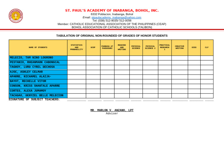 Tabulation | PDF