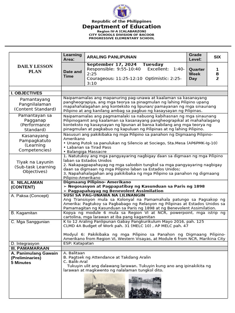 AP 6 - Q1 Week 8 Day 2 | PDF
