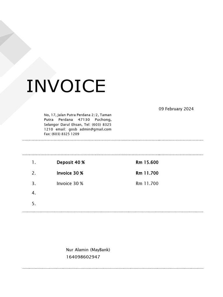 White Simple Invoice | PDF