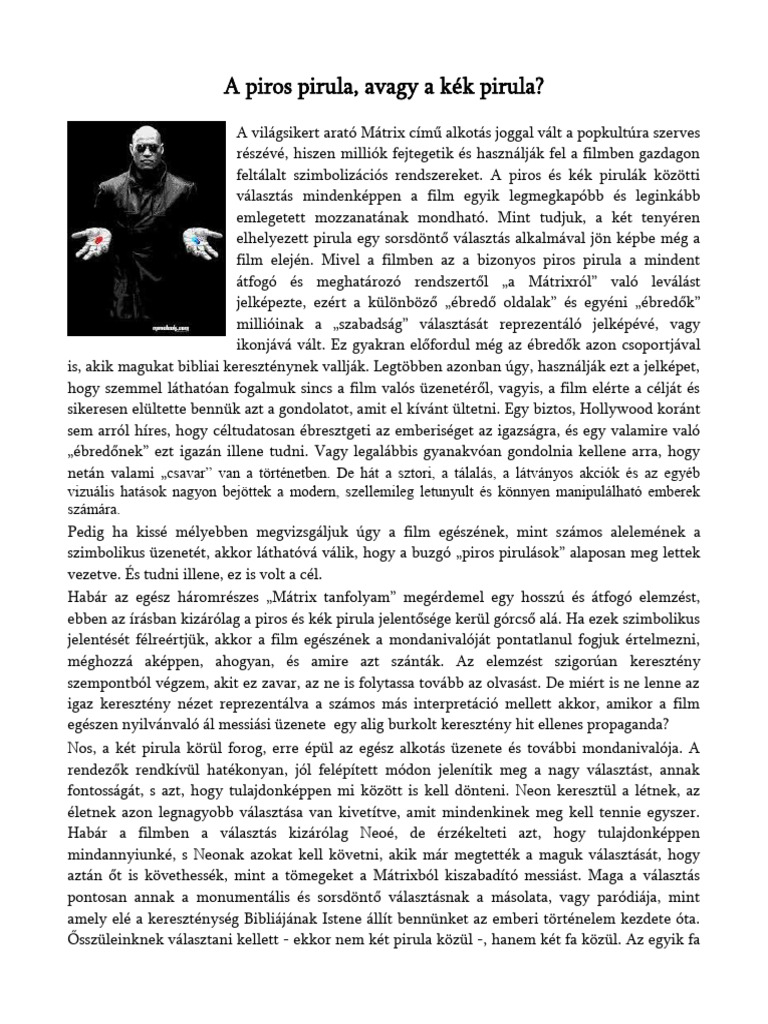 A Piros Pirula | PDF