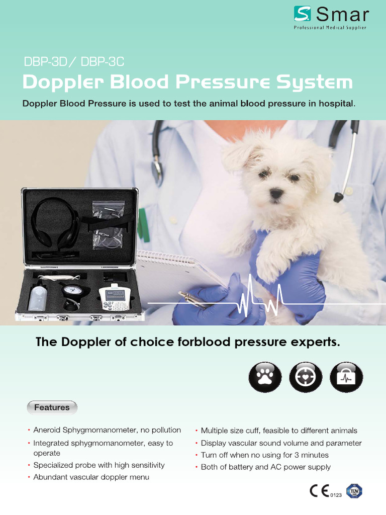 DBP-3 Series Vet Doppler Blood Pressure System - Smar Medical | PDF