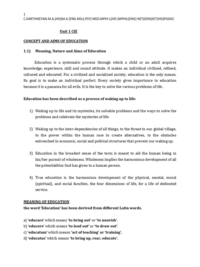 CIE Unit 1 To 10 | PDF