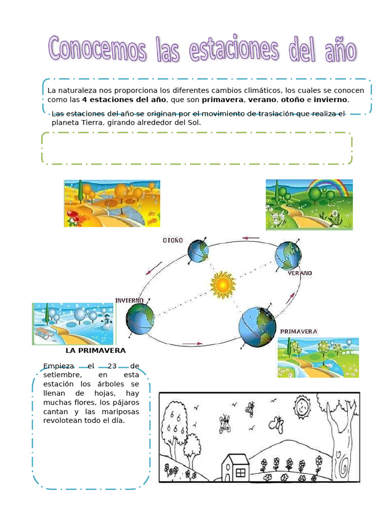 Ficha de Personal-Las-Estaciones-Del-Ano | PDF