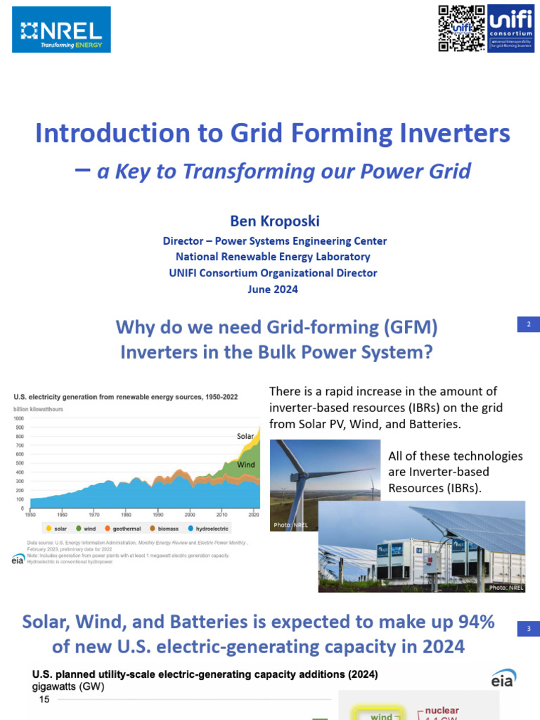 Introduction To Grid Forming Inverters | PDF
