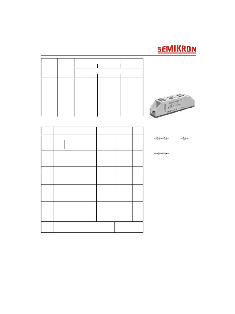 Semipack 1 Rectifier Diode Modules SKKD 46 SKKD 81 SKND 46 Skke 81 SKND ...