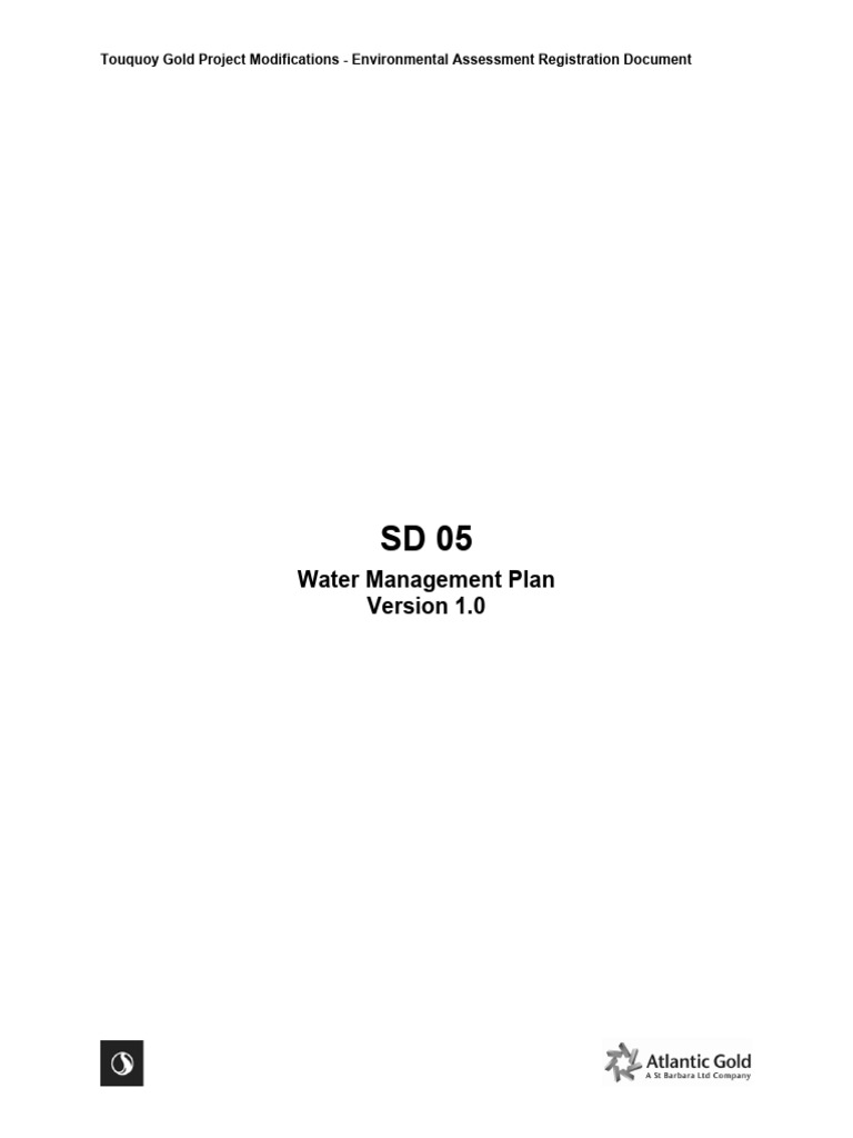 05.water - Management - Plan | PDF