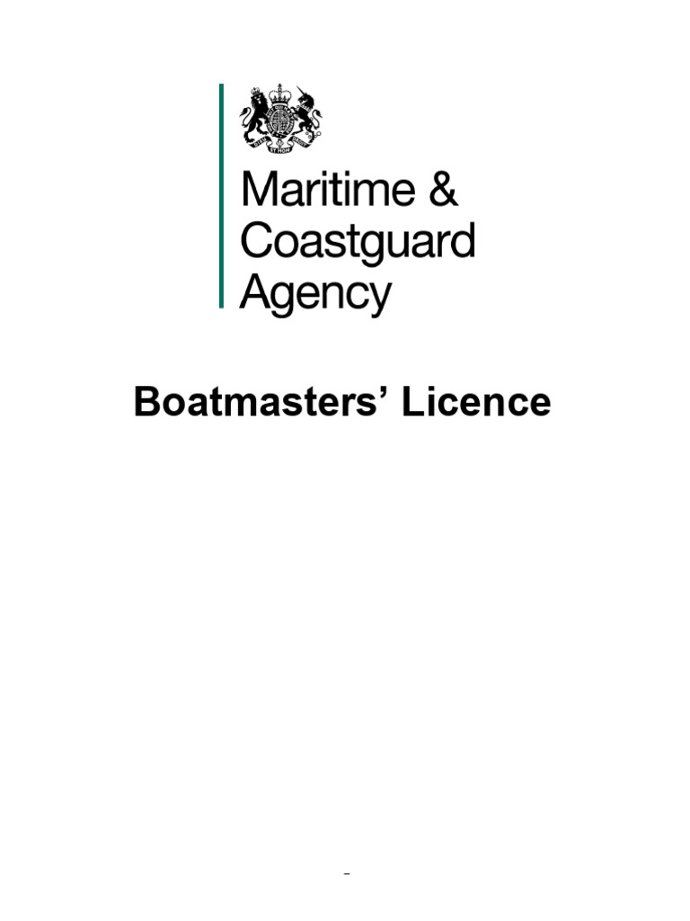 training boat license | PDF