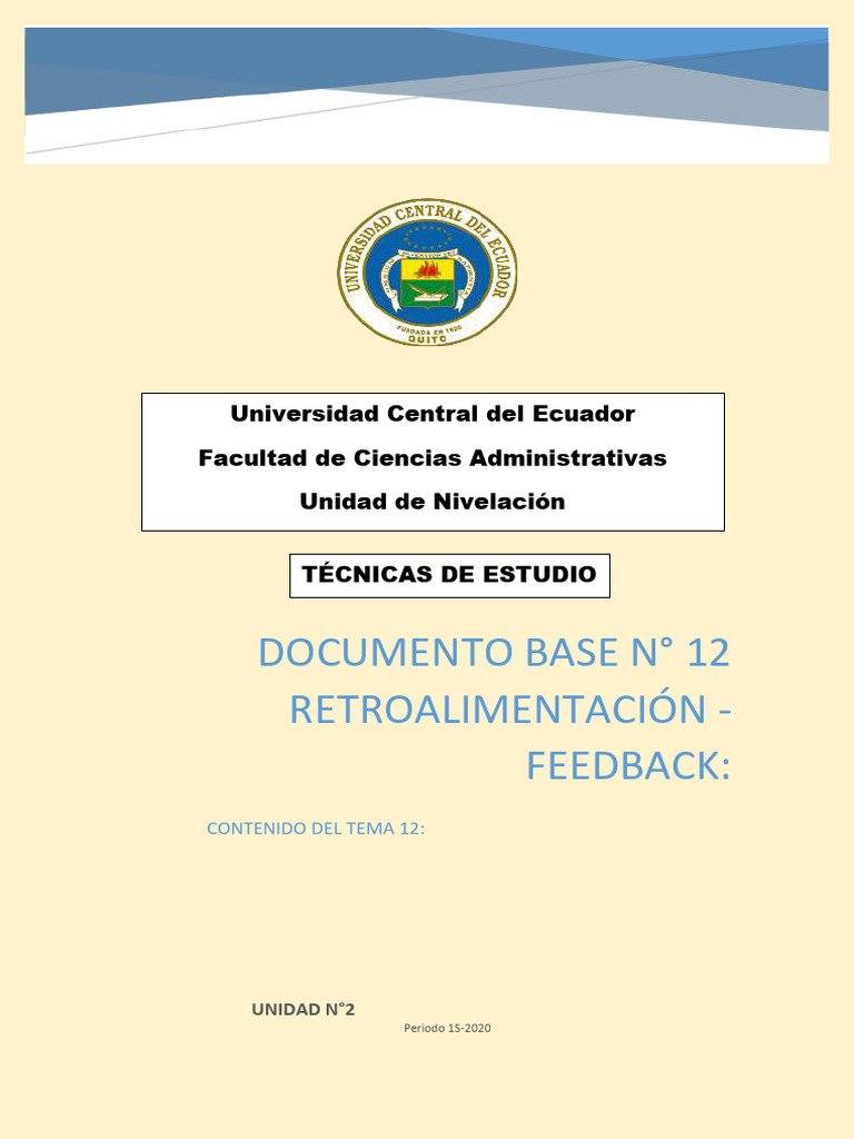 Retroalimentación - Feedback S7 | PDF