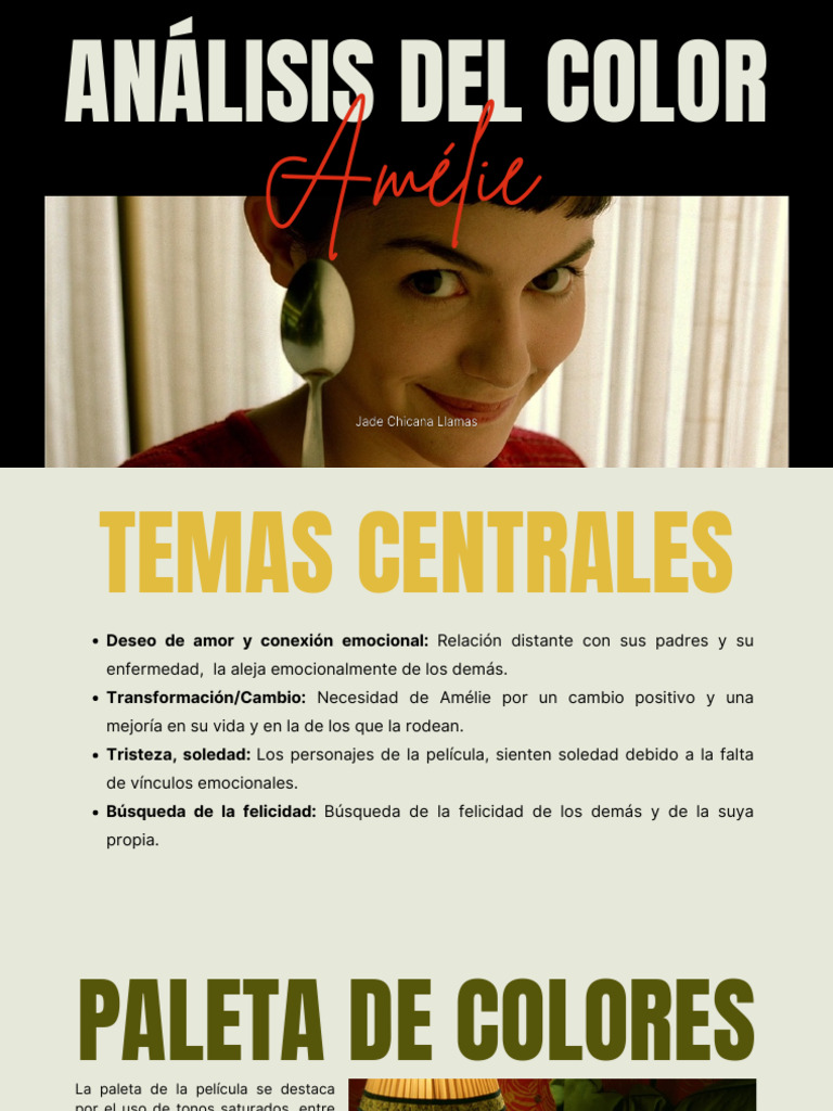 Análisis Del Color - Amélie | PDF