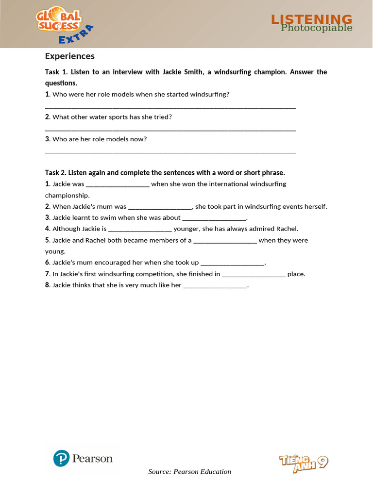 GS9 Unit 5 Extra - Listening | PDF