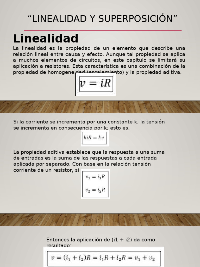 Linealidad y Superposición 2 | PDF