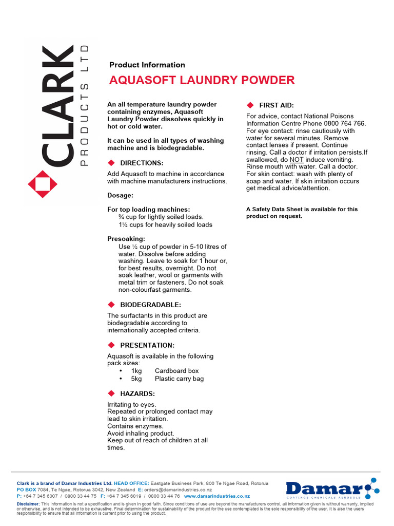 Product Info - Aquasoft | PDF