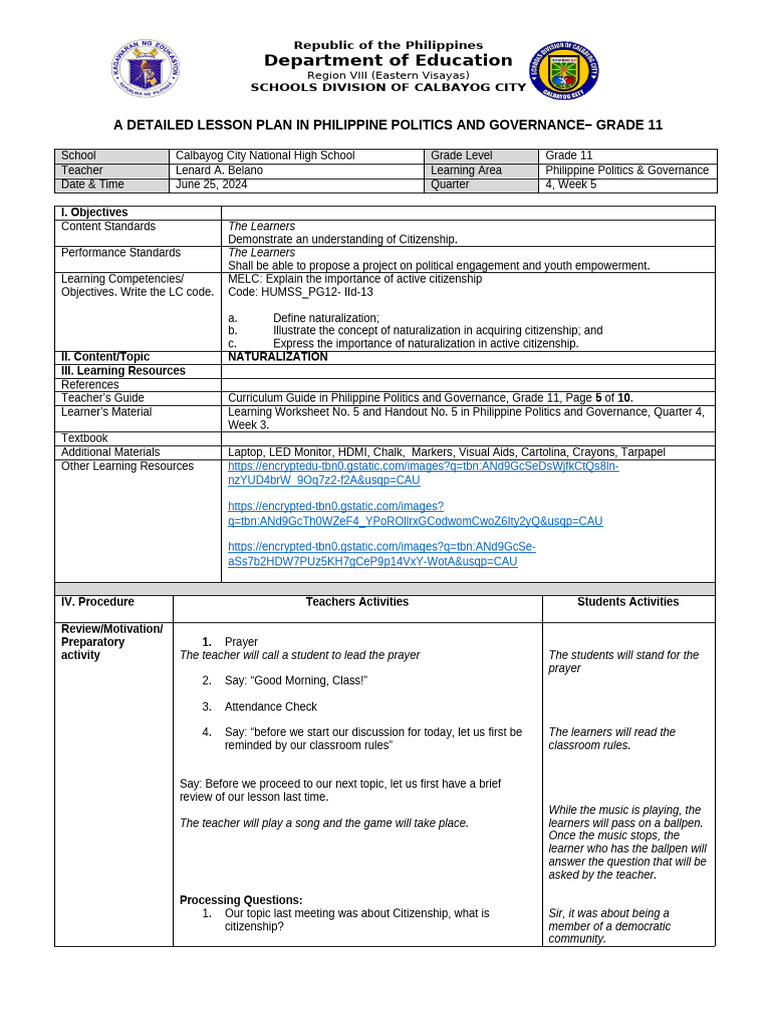 DLP SHS | PDF