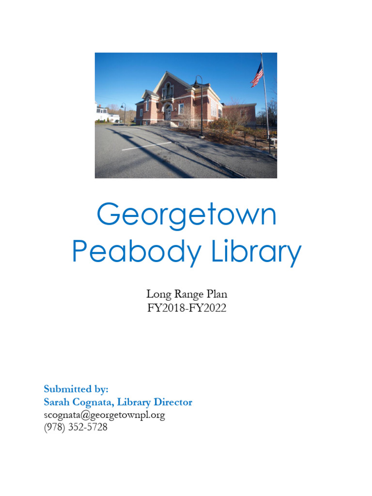 Georgetown Peabody Library Long Range Plan | PDF