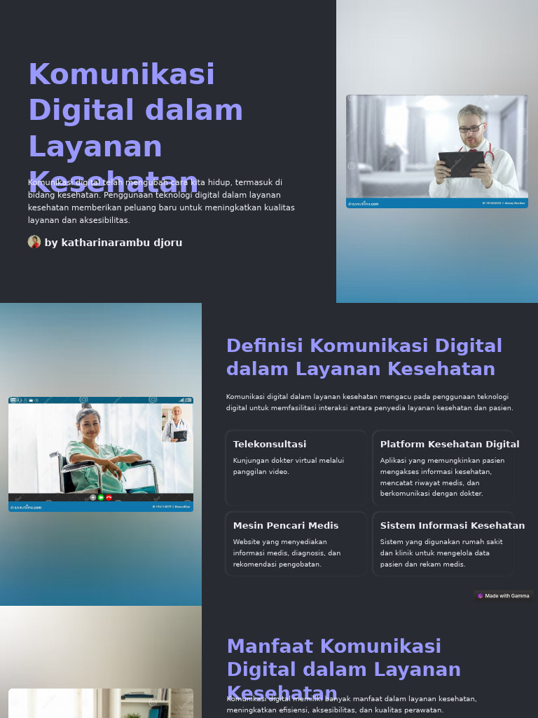 Komunikasi Digital Dalam Layanan Kesehatan | PDF