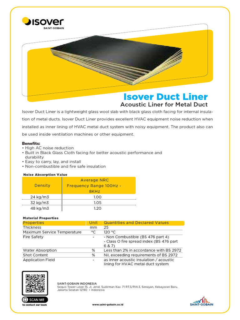 flyer Isover Duct Liner | PDF