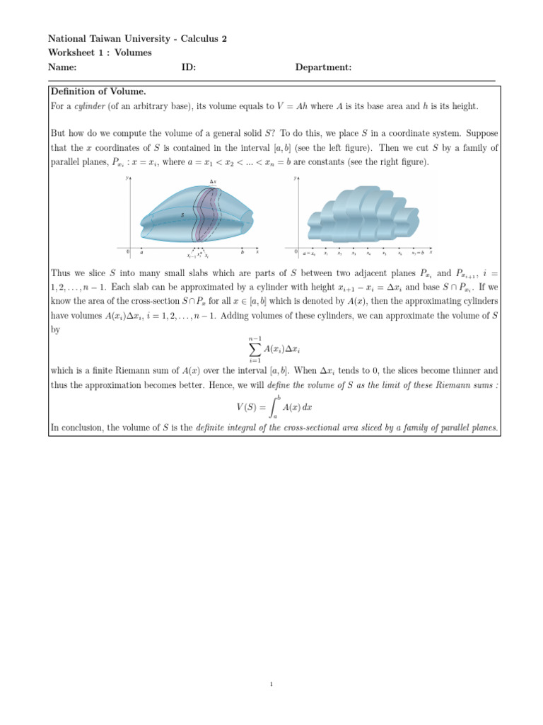 2 1 Volumes Template | PDF