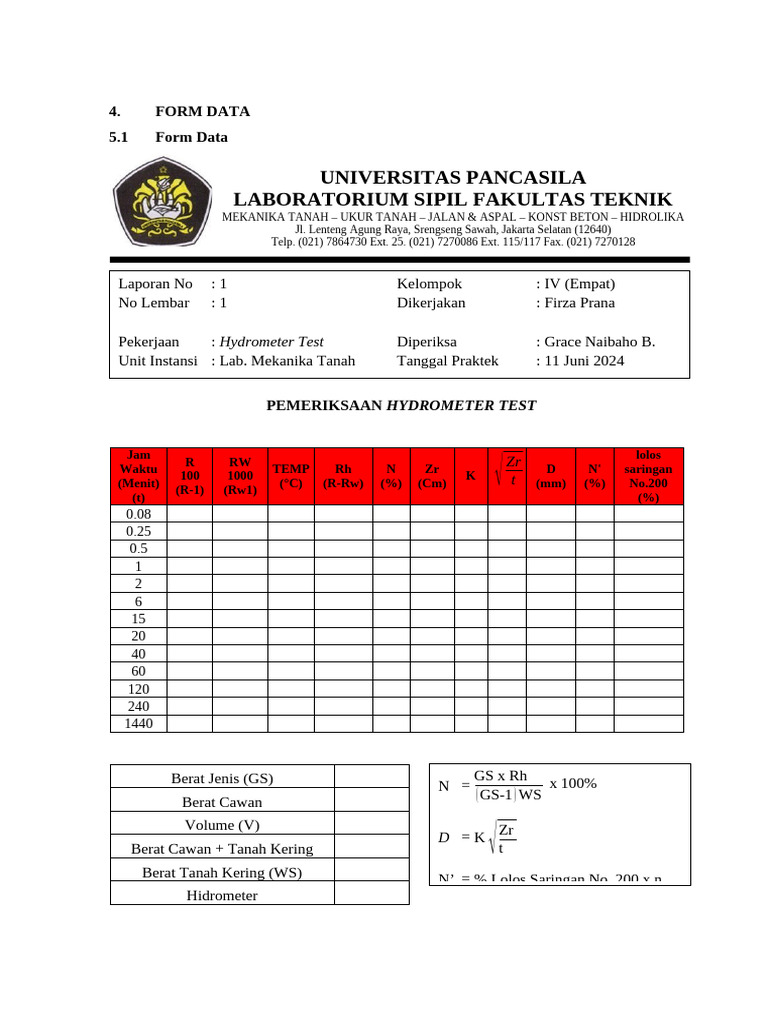 Bab 4-5 Hidrometer | PDF