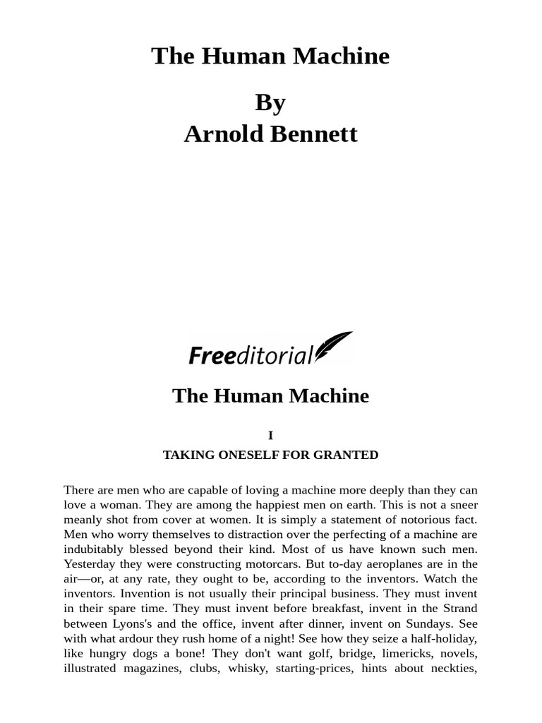 The Human Machine | PDF