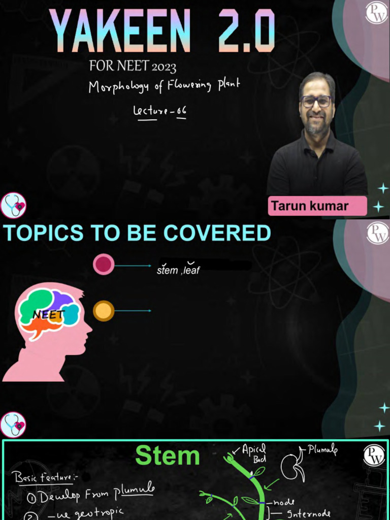 Morphology of Flowering Plants-06 - Classnotes - (Yakeen 2.0 2023 PW ...