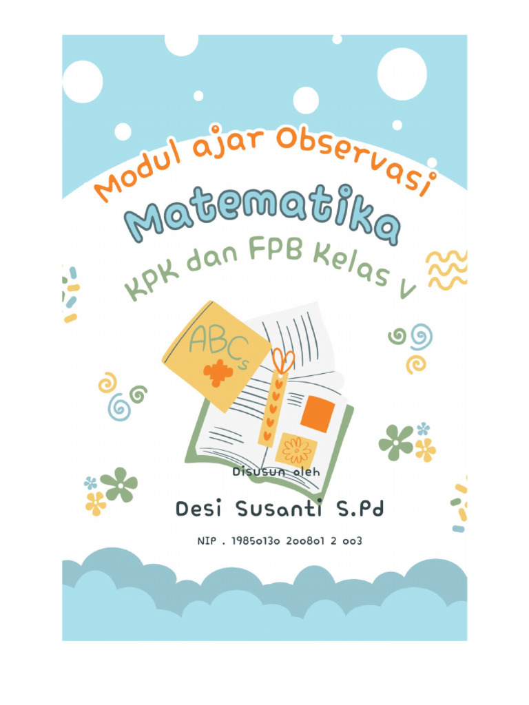 Cover Modul Ajar Observasi Matematika | PDF