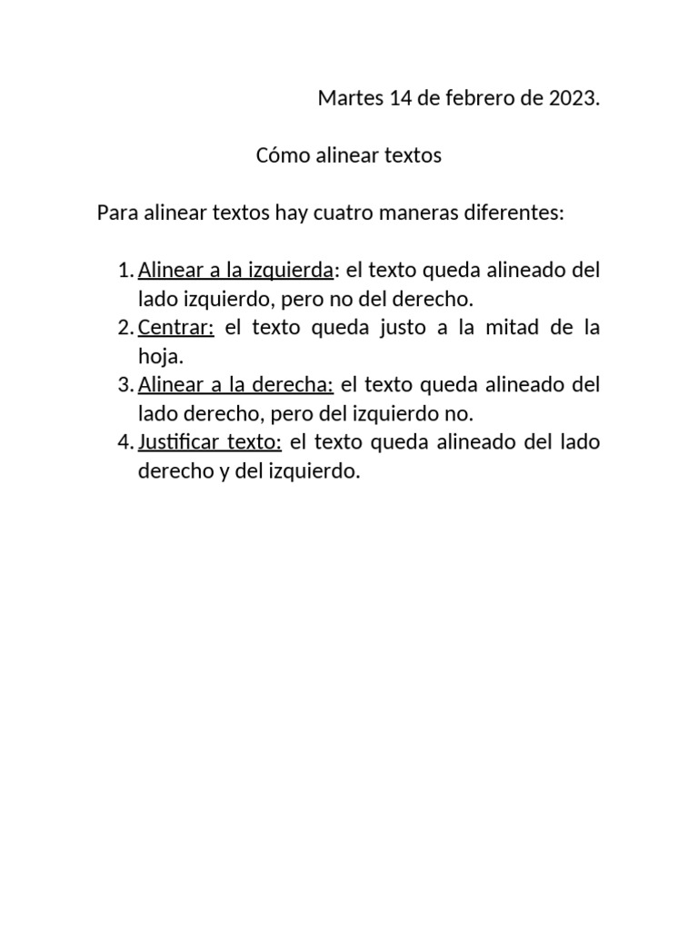 Tipos de Alineación | PDF