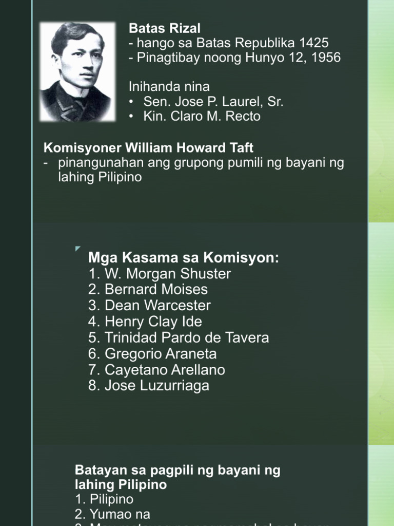 RA 1425 - Batas Rizal | PDF