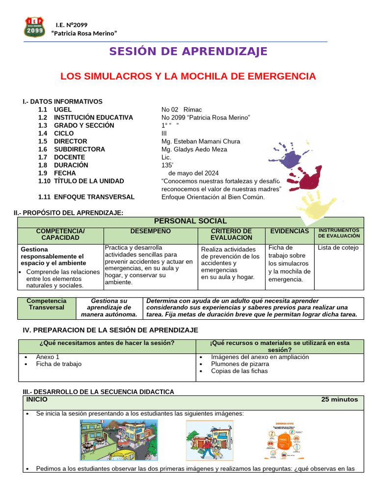 Pers. S. y Tutoría - U3 - Sem. 3 | PDF