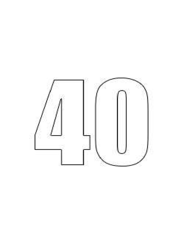 Numeros para Colorear 40 | PDF
