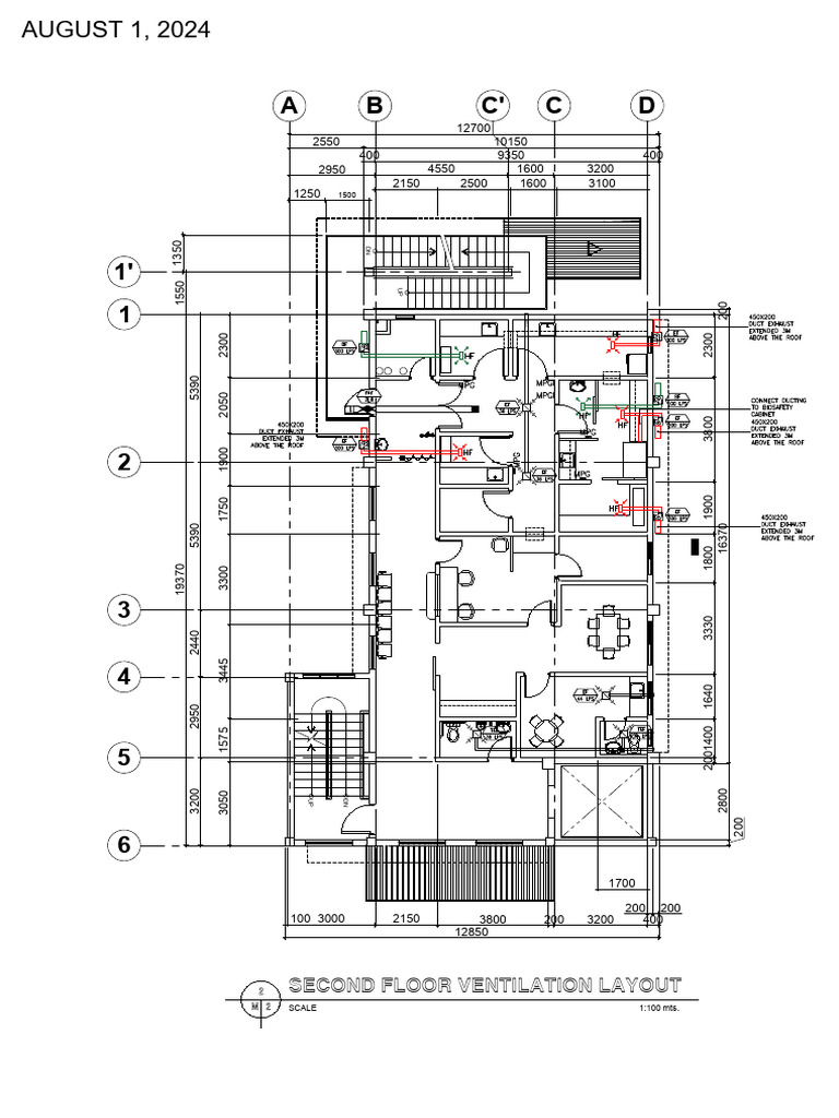 Toxicology Ventilation Layout - 1 | PDF