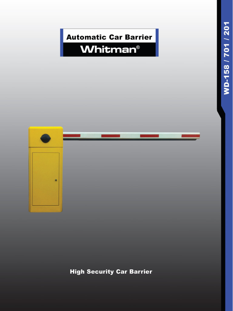 Electronic Car Barrier With Features Matrix | PDF