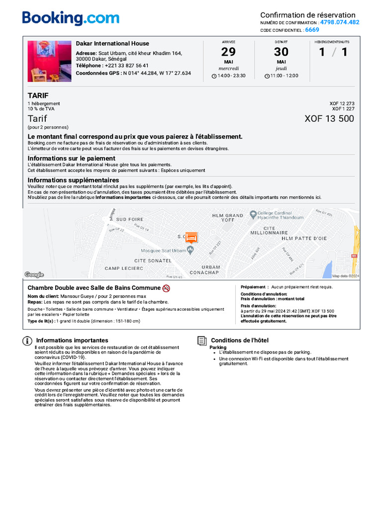 Booking.com_ Confirmation (1) | PDF