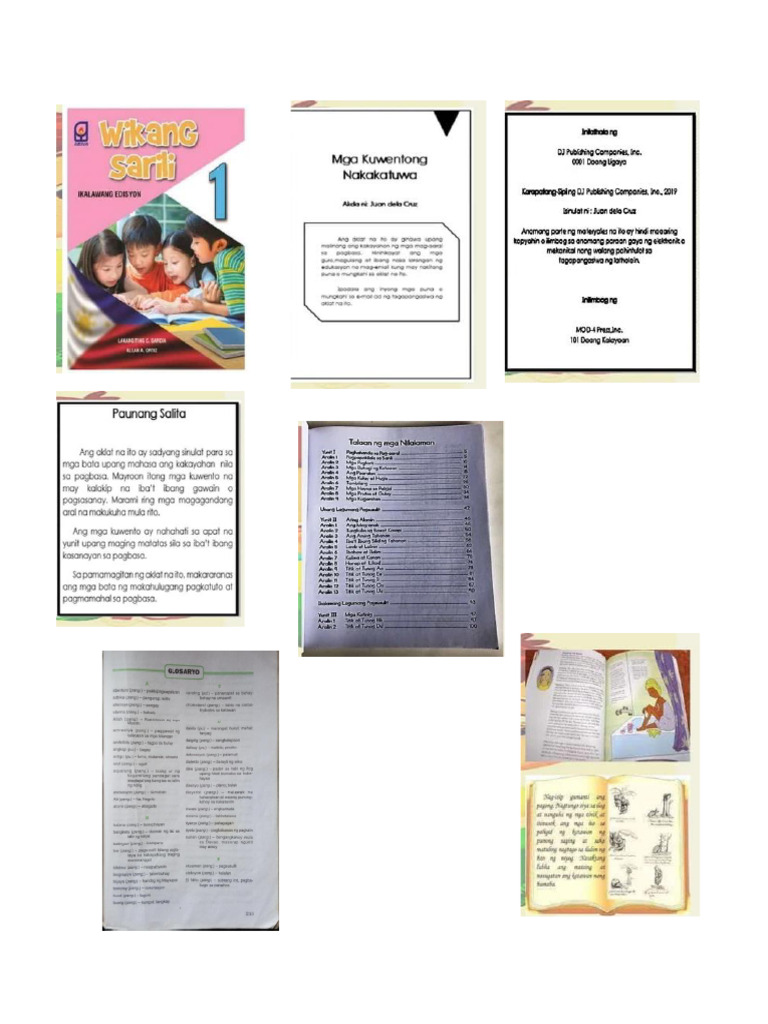 Bahagi NG Aklat | PDF