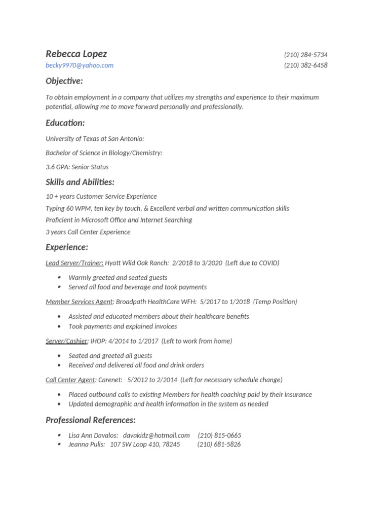 My Resume Updated Feb 14th 2024 | PDF
