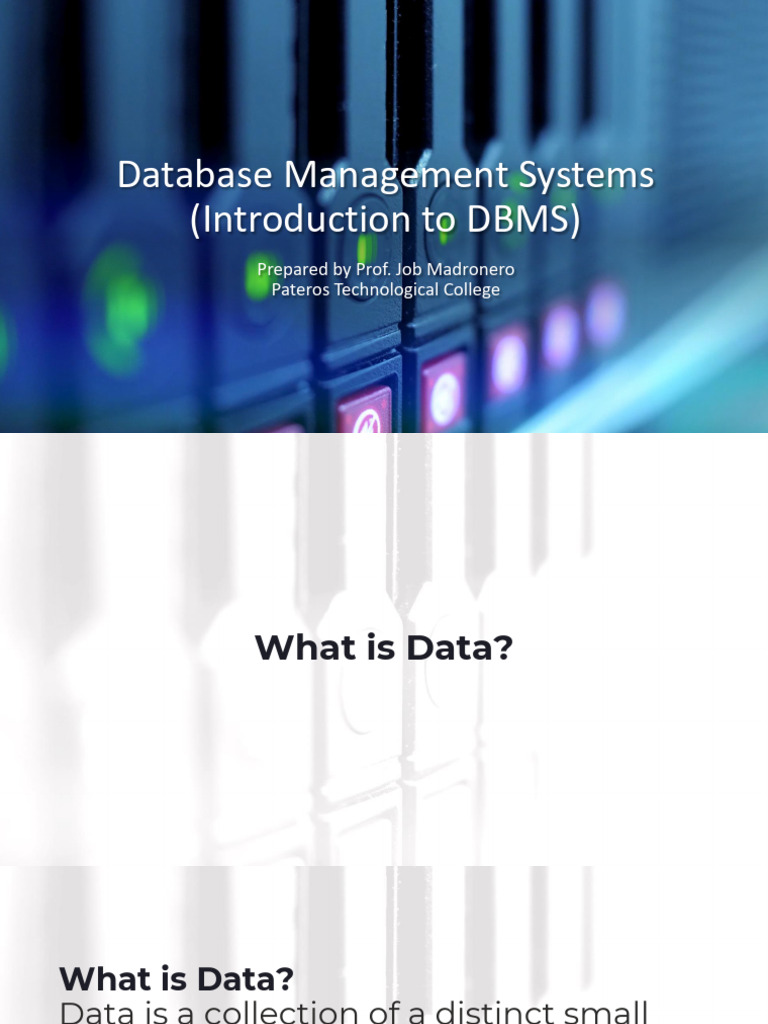 Database Management Systems - Introduction | PDF