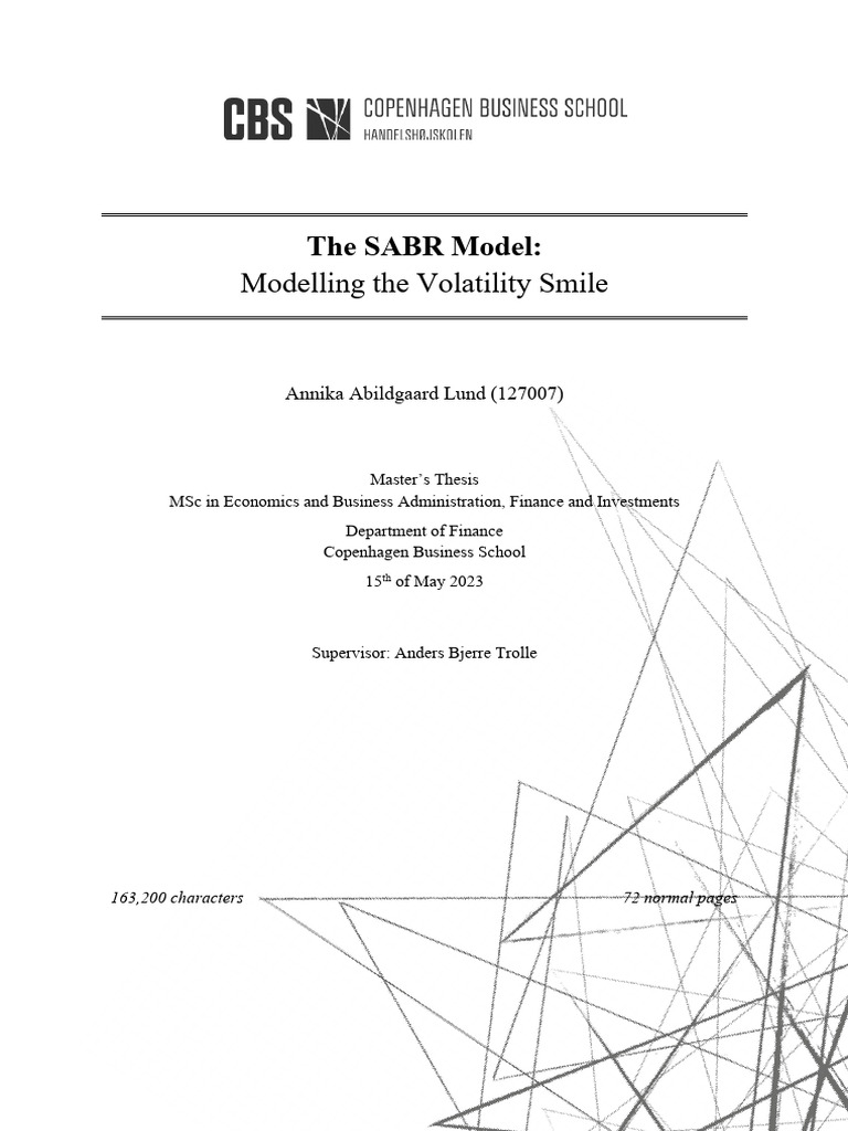 Modelling The Volatility Smile | PDF