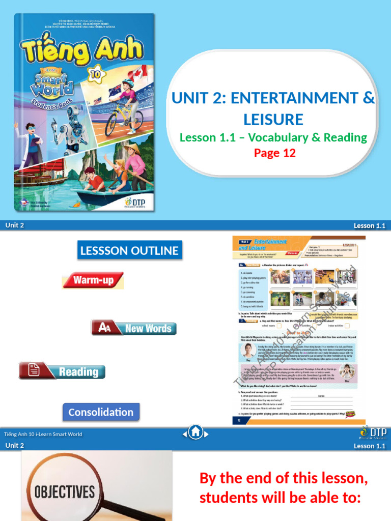TA10 iSW - U2 L1.1 - Vocabulary & Reading - Page 12 | PDF