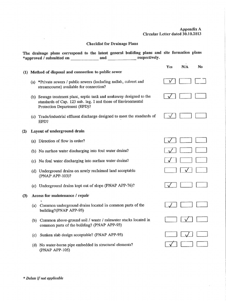 Drainage Checklist (1) | PDF
