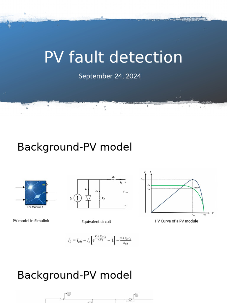 PV Fault Detection | PDF