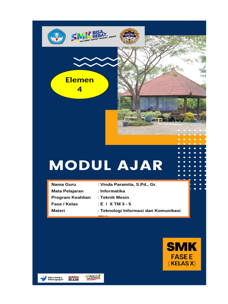 Modul Ajar 4 = Teknik Informasi dan Komunikasi (TIK)==Final | PDF