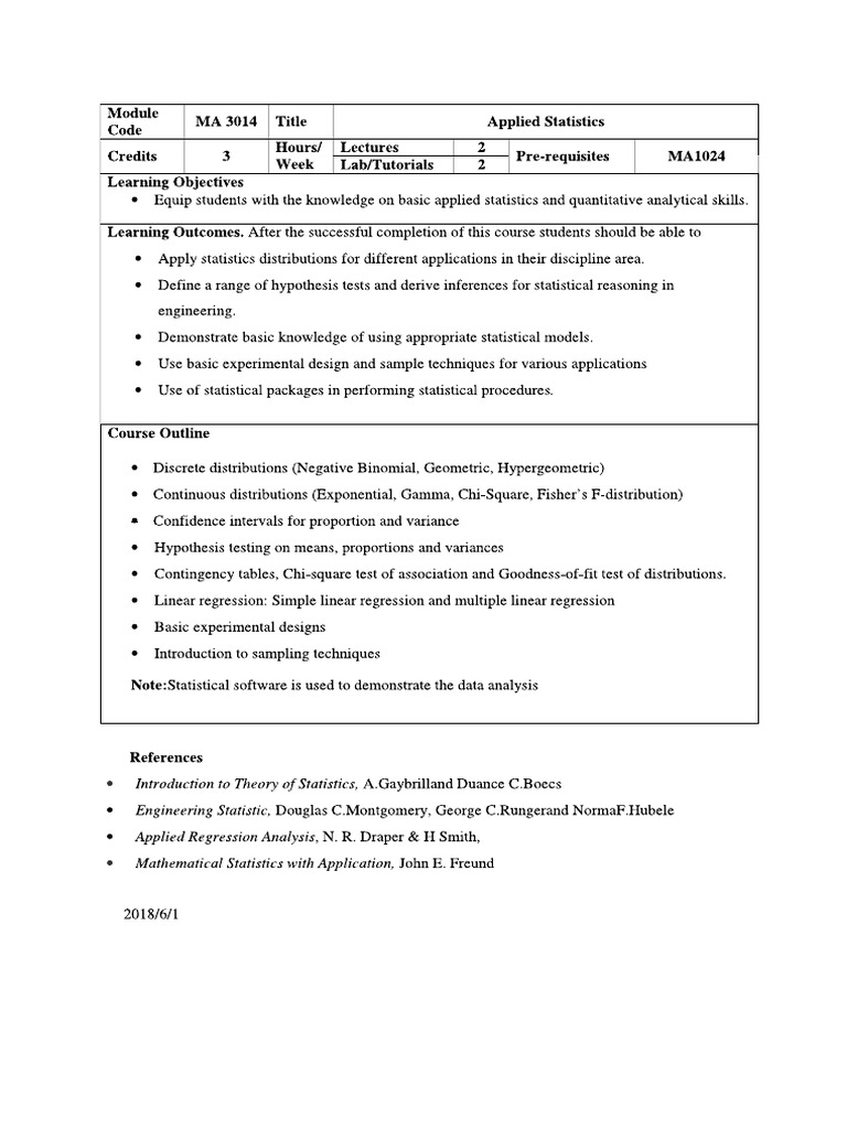 Module Descriptor | PDF Module Descriptor | PDF