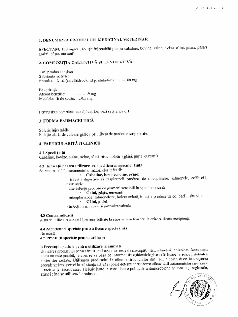 Spectam Modif 1 | PDF