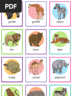 Wild Animals Chart | PDF