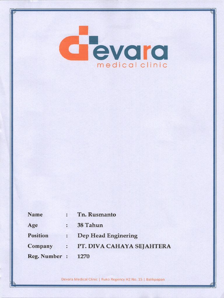 Tn. Rusmanto 38Thn 1270 DCS | PDF