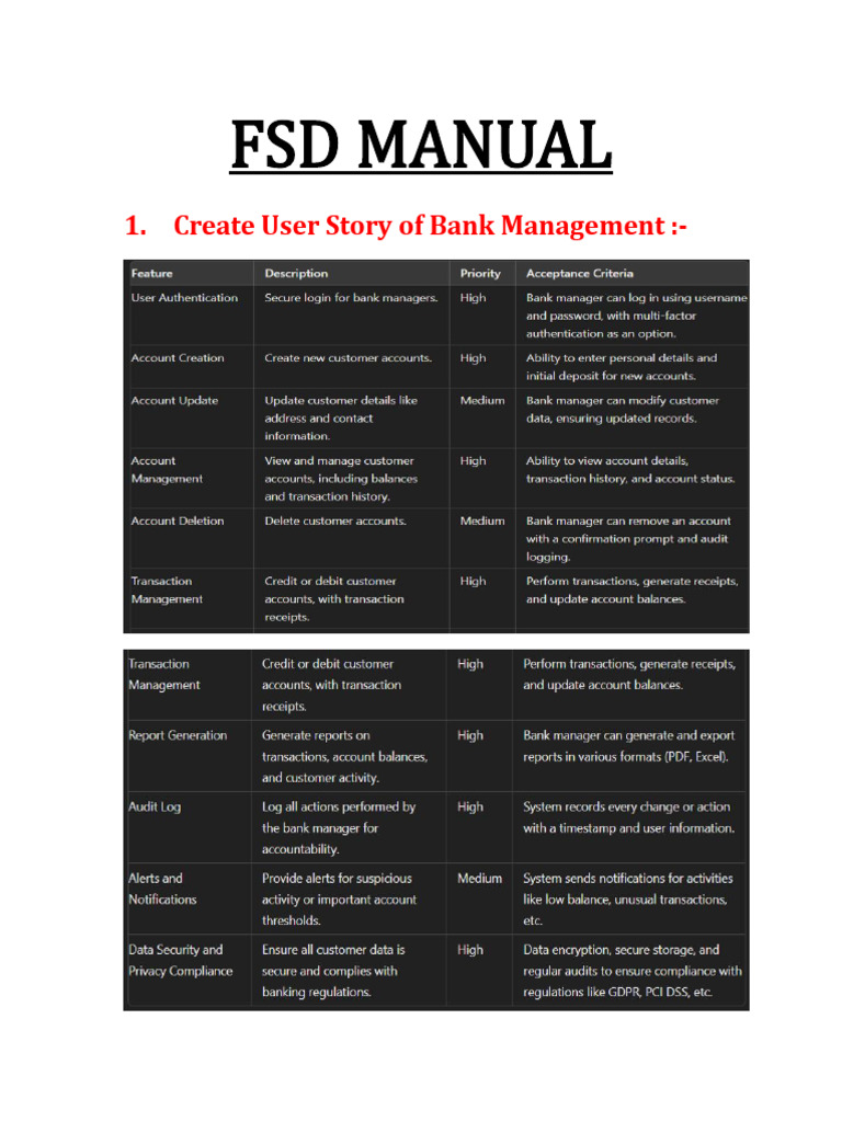 FSD Manual IS | PDF