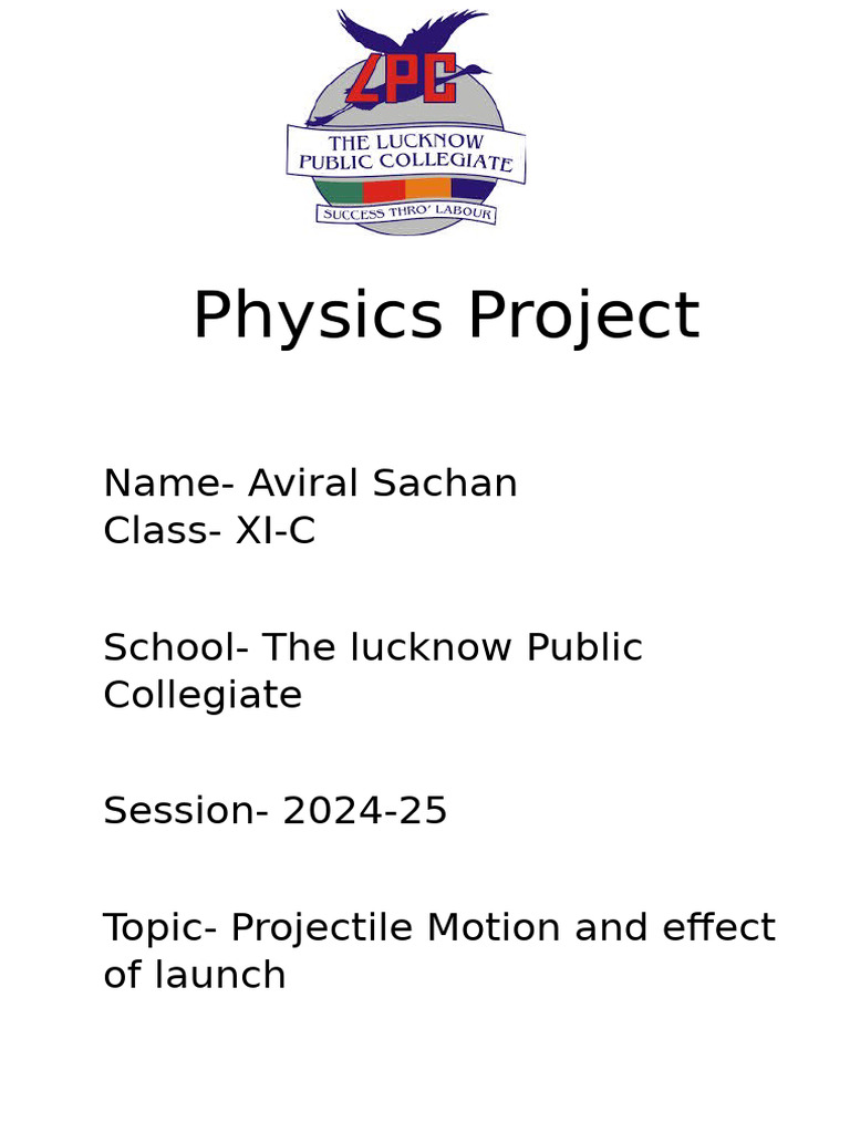 Physics Project | PDF